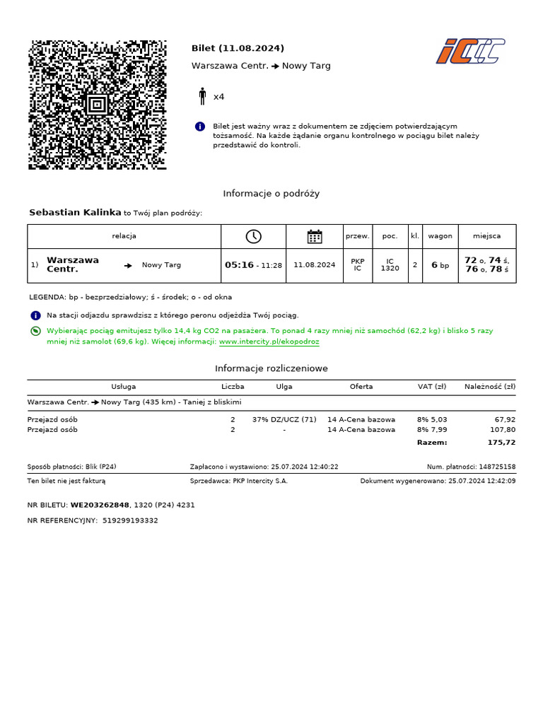 Warszawa - Nowy Targ | PDF