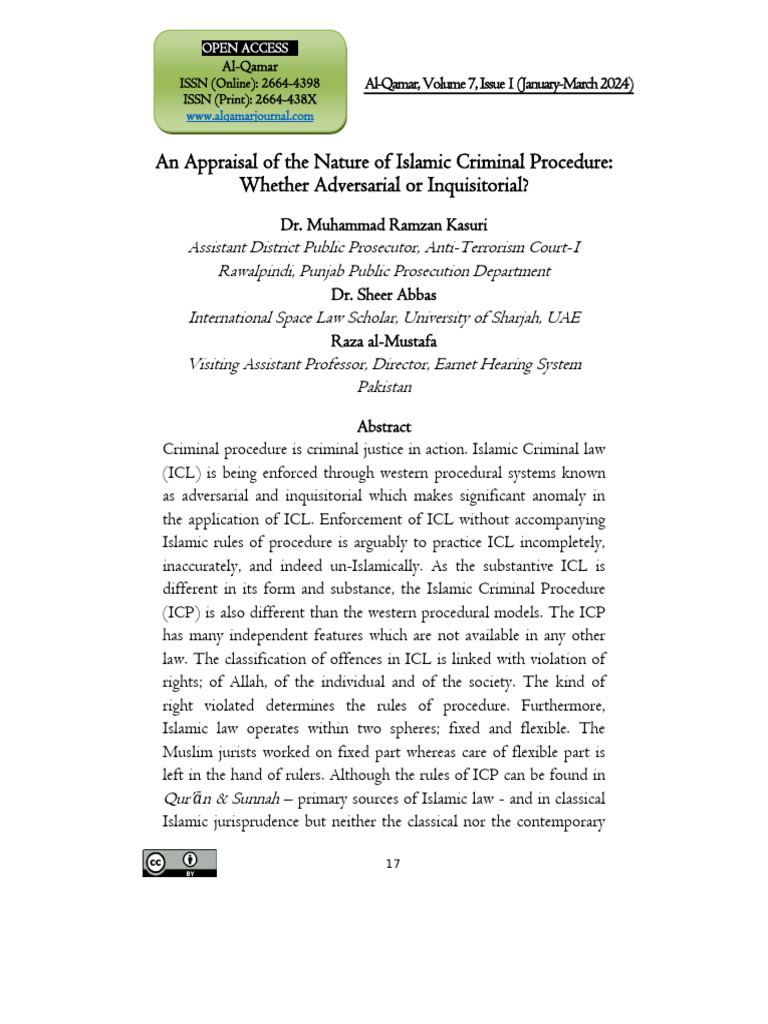 Islamic Criminal Procedure Analysis | PDF | Sharia | Crimes