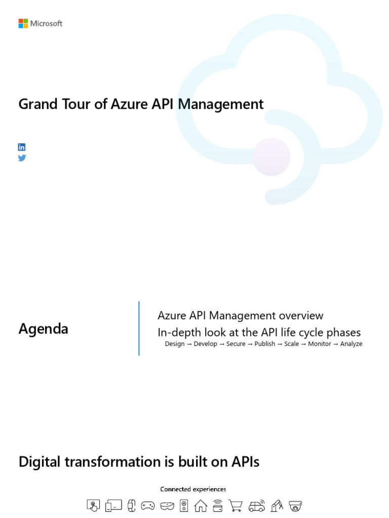 Grand Tour of Azure API Management | PDF | Microsoft Azure | Cache (Computing)