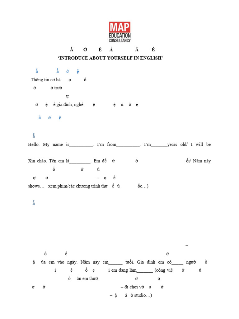 Mẫu GTBT bằng tiếng Anh 2025 | PDF
