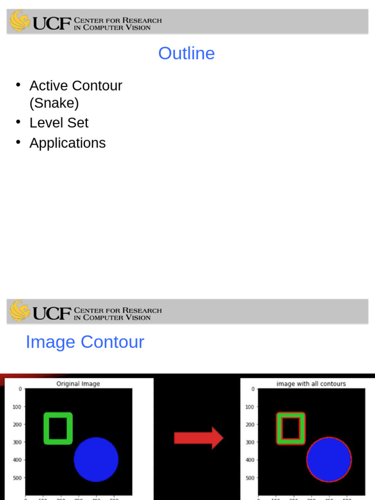 COntours | PDF | Image Segmentation | Computer Vision
