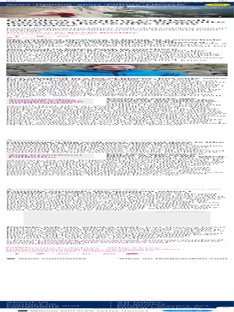 Climber Tommy Caldwell 'From An Early Age Yosemite Became The Centre of ...