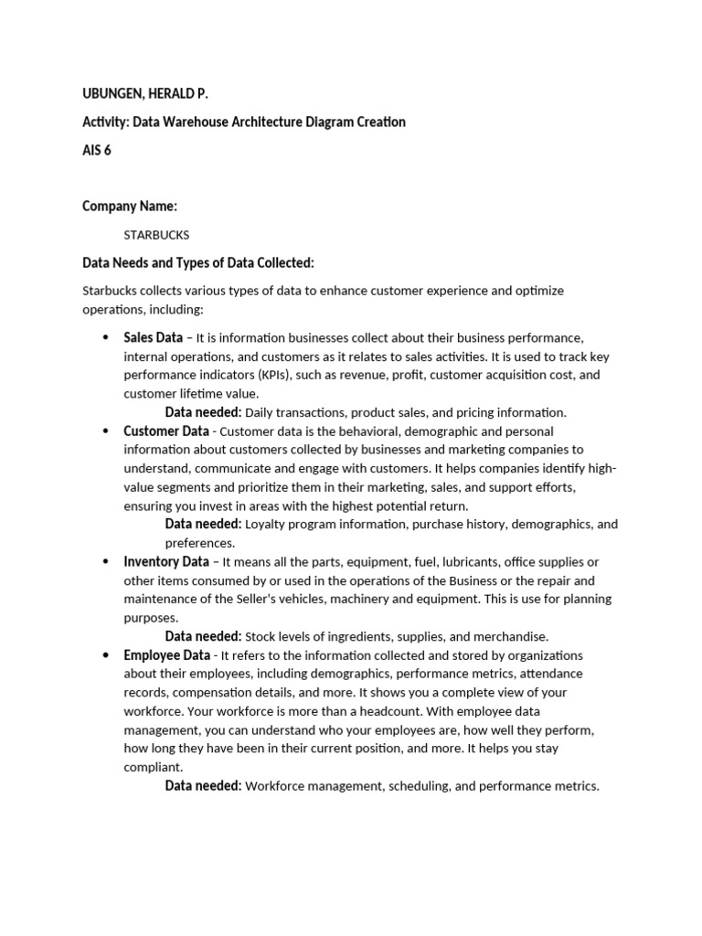 Ais 6 Pdf Data Warehouse Databases