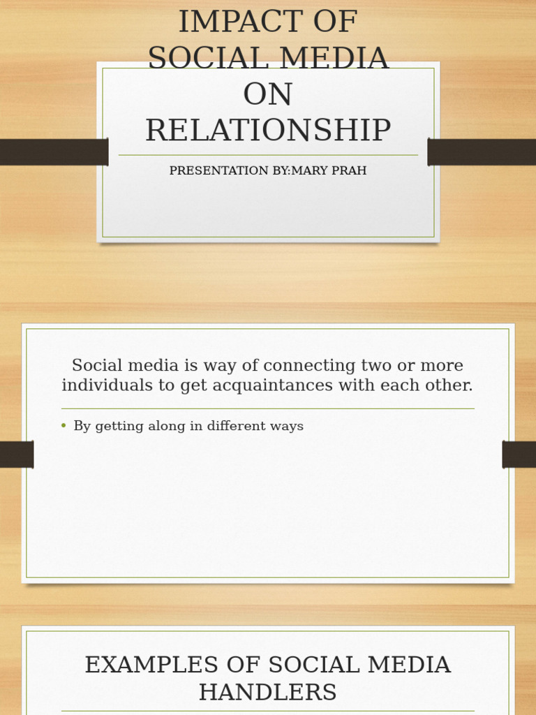 Impact of Social Media On Relationship | PDF