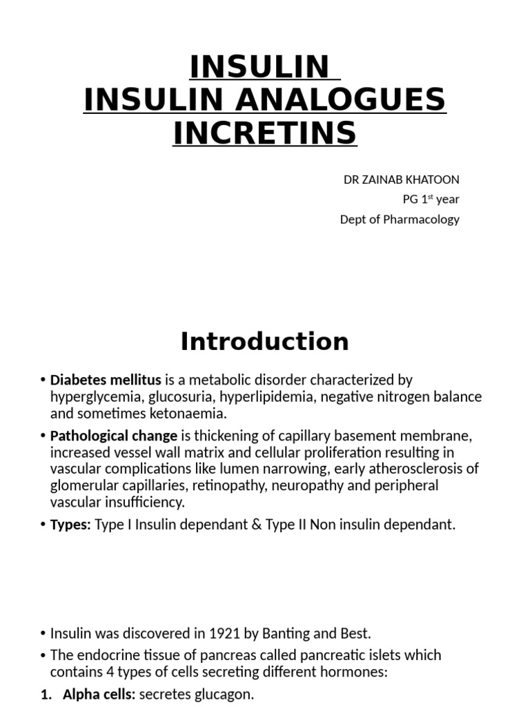 INSULIN | PDF | Insulin | Pancreas
