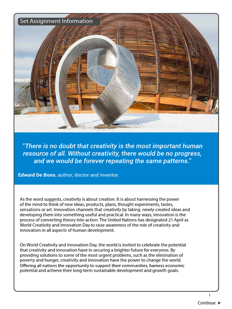 Pearson Assignment A2 Brief | PDF | Creativity | Innovation