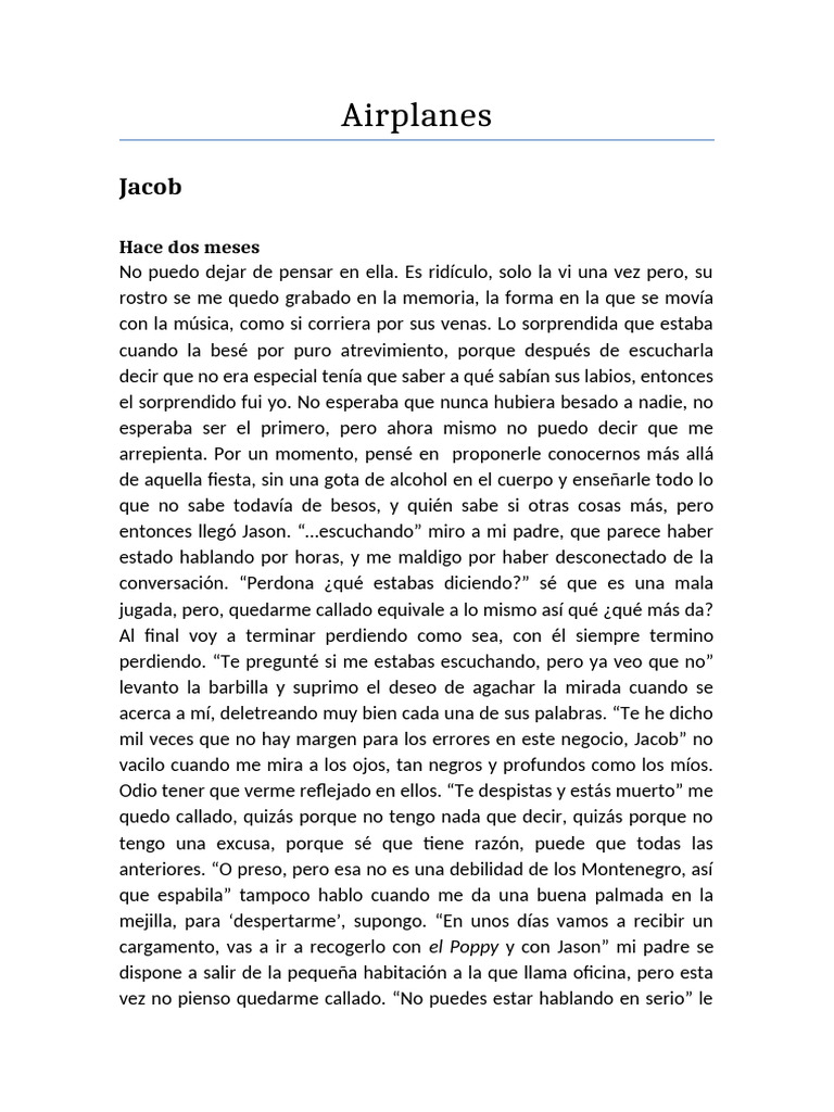 Para Aprender A Quererte Cap 04 Airplanes | PDF