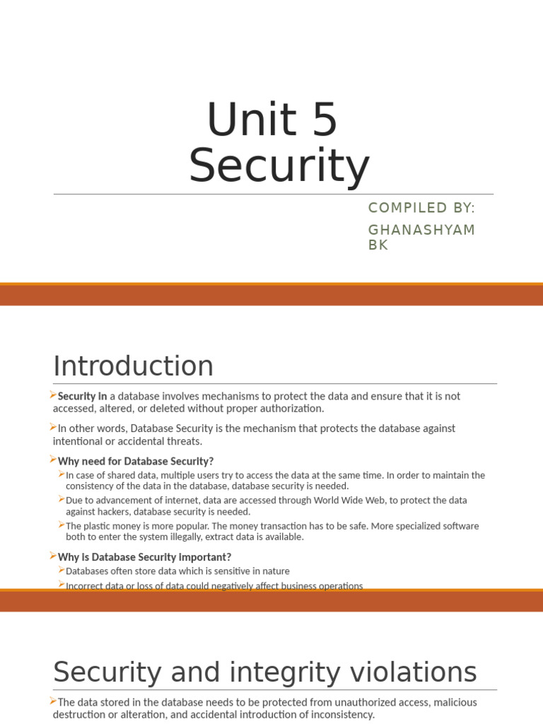 Unit 5 | PDF | Computer Access Control | Encryption