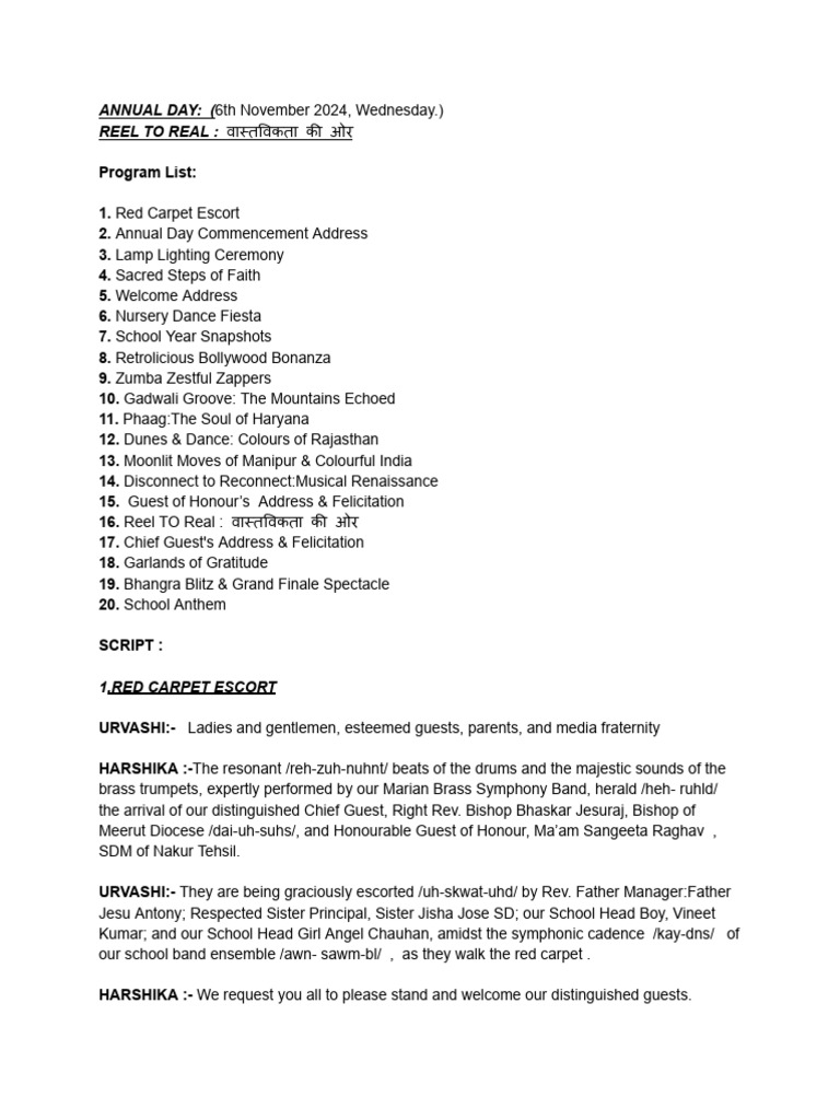 ANNUAL DAY SCRIPT 2024-2025.docx-1 | PDF