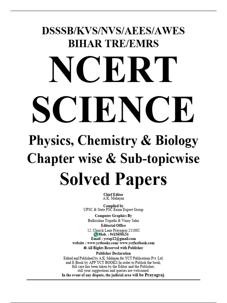 Demo 50 YCT TGT PGT SCIENCE NCERT Class VI XII English Medium 78 Papers ... Demo 50 YCT TGT PGT SCIENCE NCERT Class VI XII English Medium 78 Papers ...