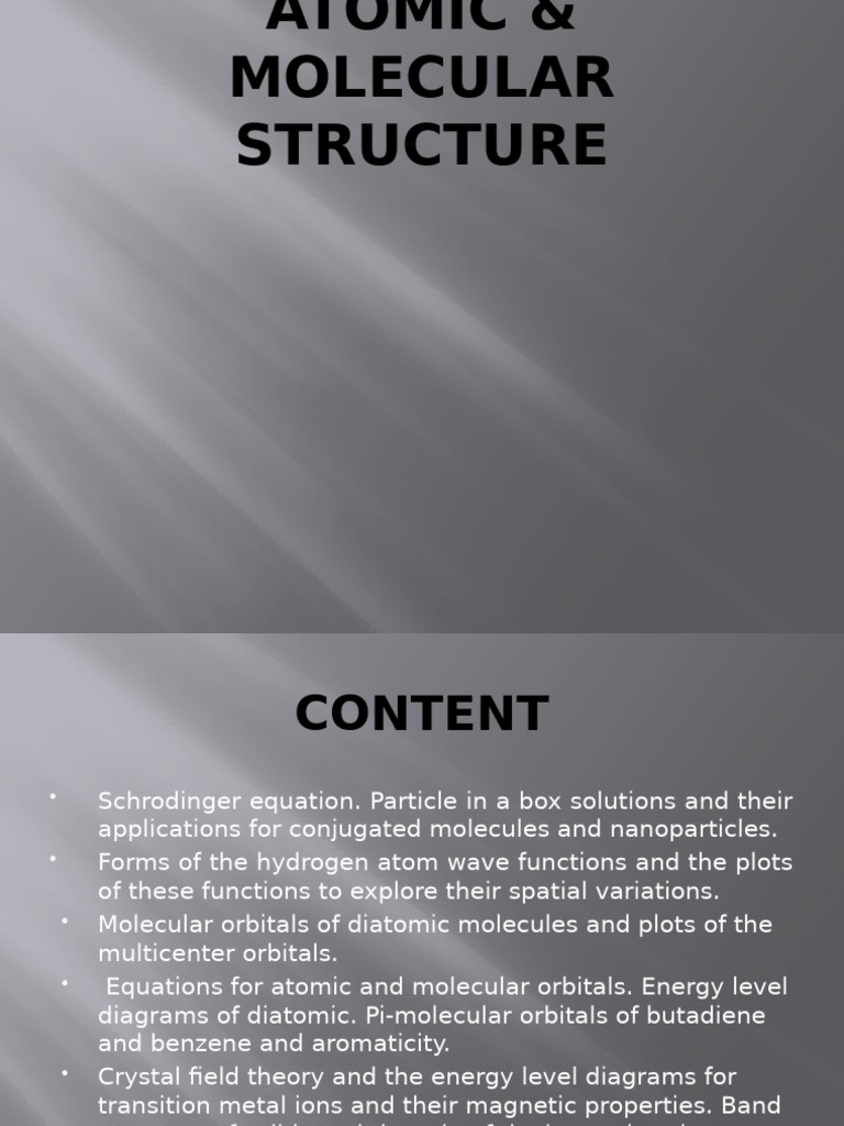 Atomic Structure 5 | PDF | Atomic Orbital | Schrödinger Equation