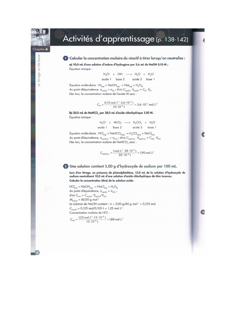 6chi2 Corrigé Debooek Chap6 | PDF