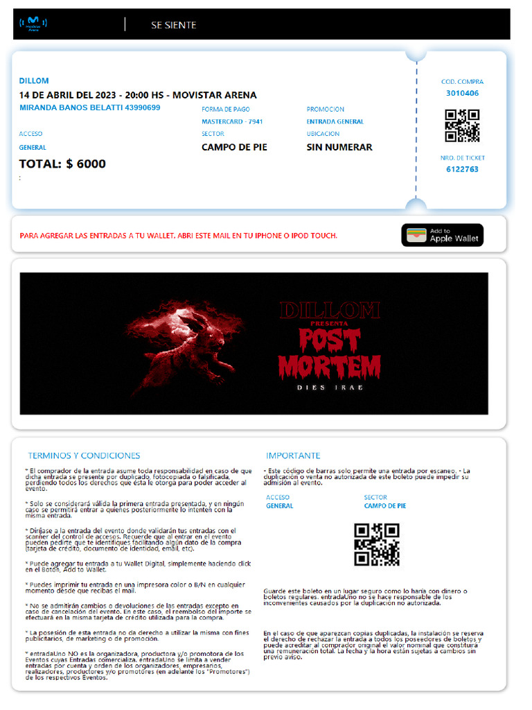 Entrada Post Mortem | PDF