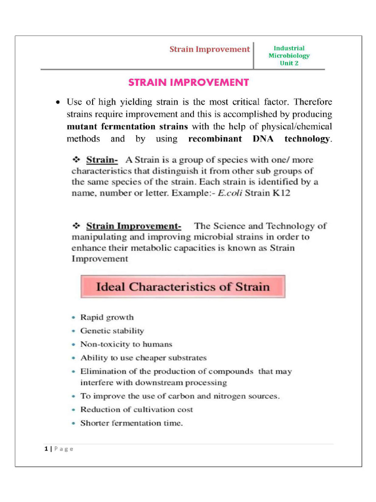 12 Strain Improvement Images 0 | PDF
