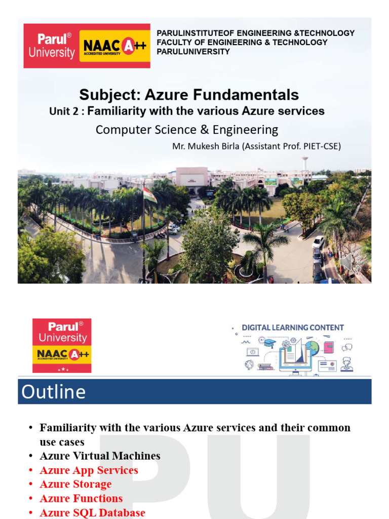 Unit 2 Part 3 | PDF | Microsoft Azure | Computer Network