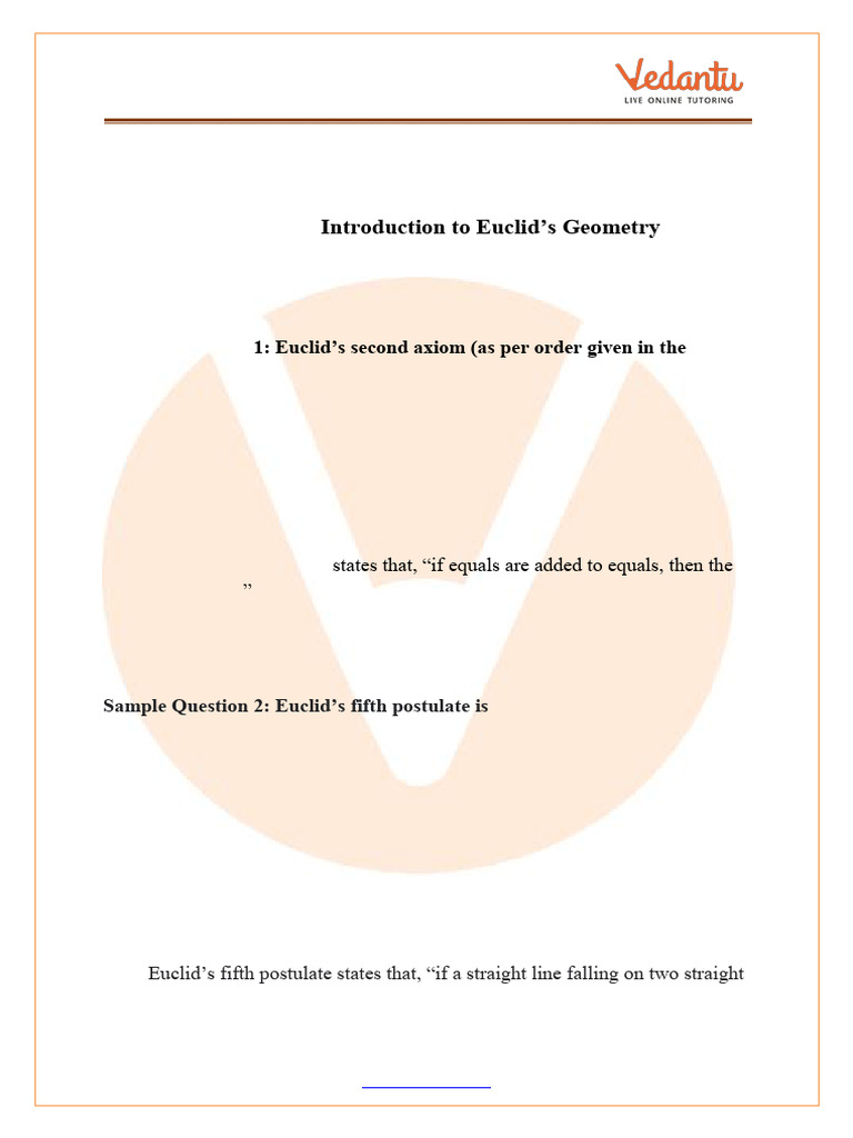 NCERT Exemplar For Class 9 Maths Chapter 5 - Introduction To Euclids Geometry (Book Solutions ...