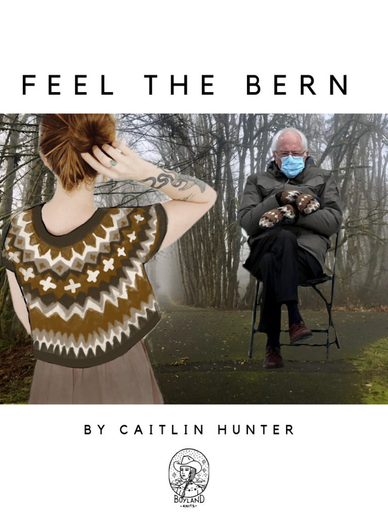 Knitting Pattern for Feel the Bern Sweater | PDF