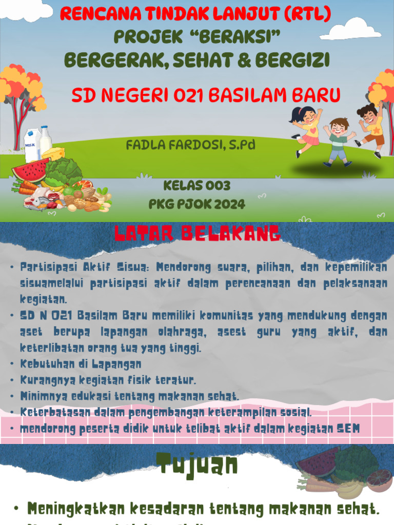 Projek RTL PKG Pjok 2024 Fadla Fardosi | PDF