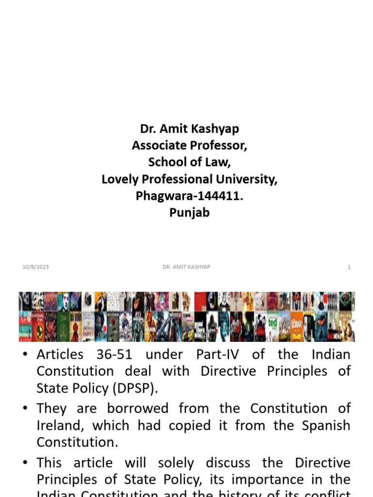 Directive Principles for Law Students | PDF | Political Science | Justice