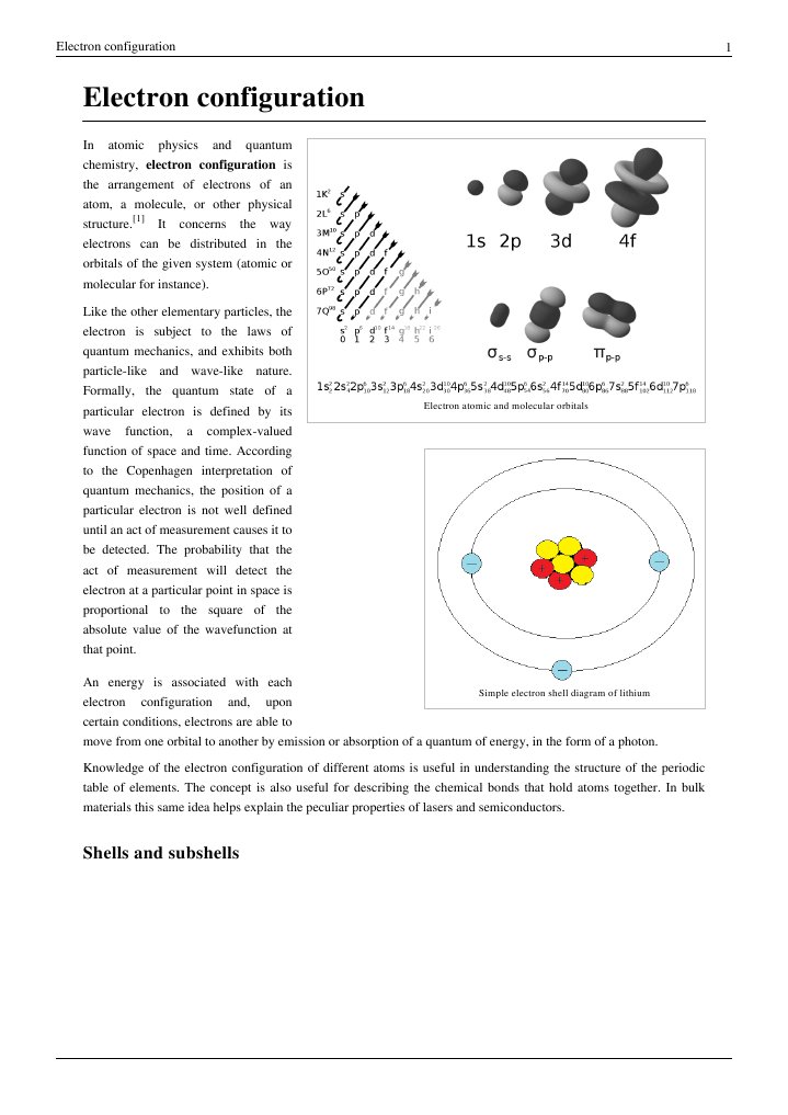Electronic Structure | PDF | Electron Configuration | Atomic Orbital