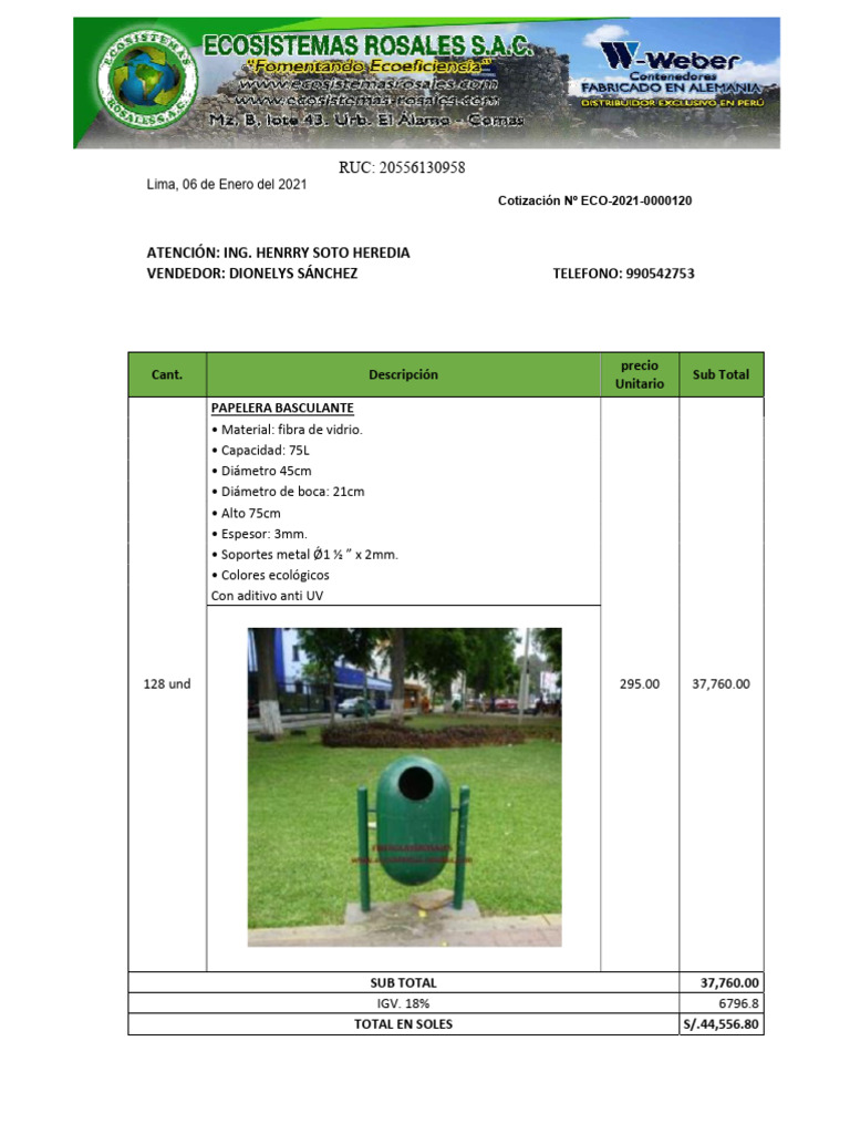1 Tacho de Basura | PDF