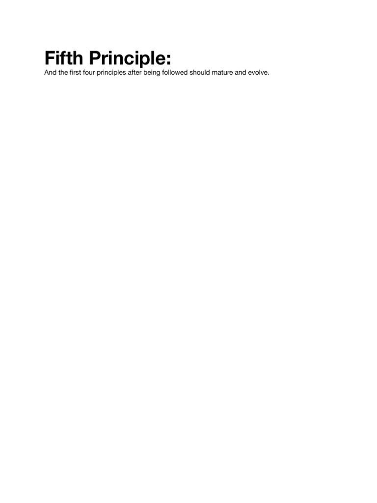 Evolving the Five Principles of Growth | PDF