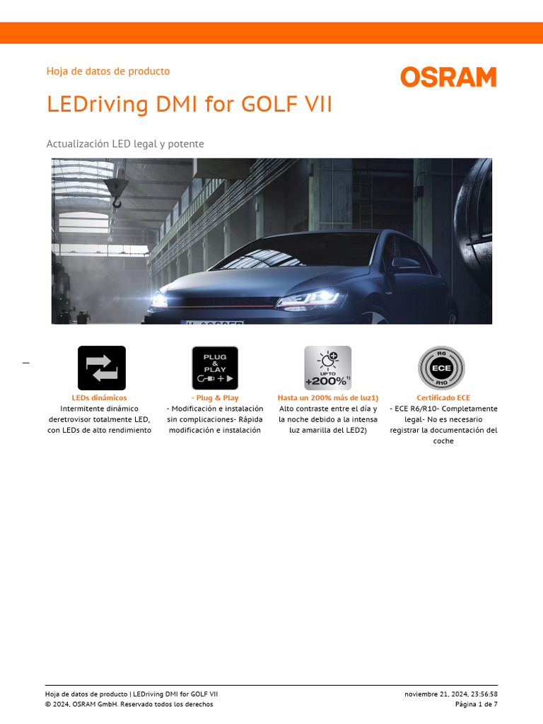 Led Osram | PDF | Diodo emisor de luz