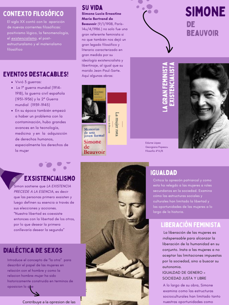 Simone de Beauvoir | PDF | Feminismo | Estudios de género