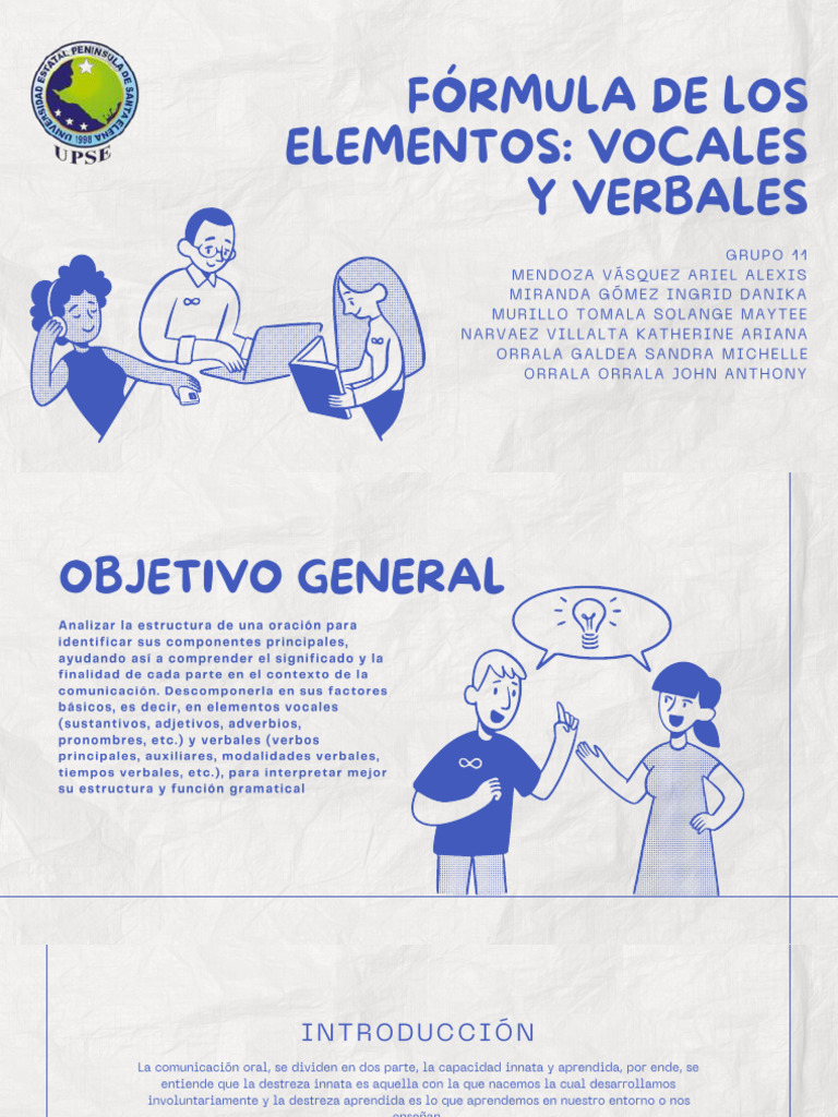 Elementos Verbales y Vocales | PDF
