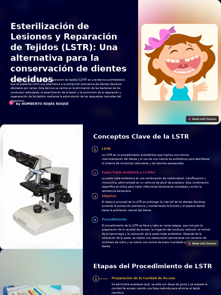 Esterilizacion de Lesiones y Reparacion de Tejidos LSTR Una Alternativa ...