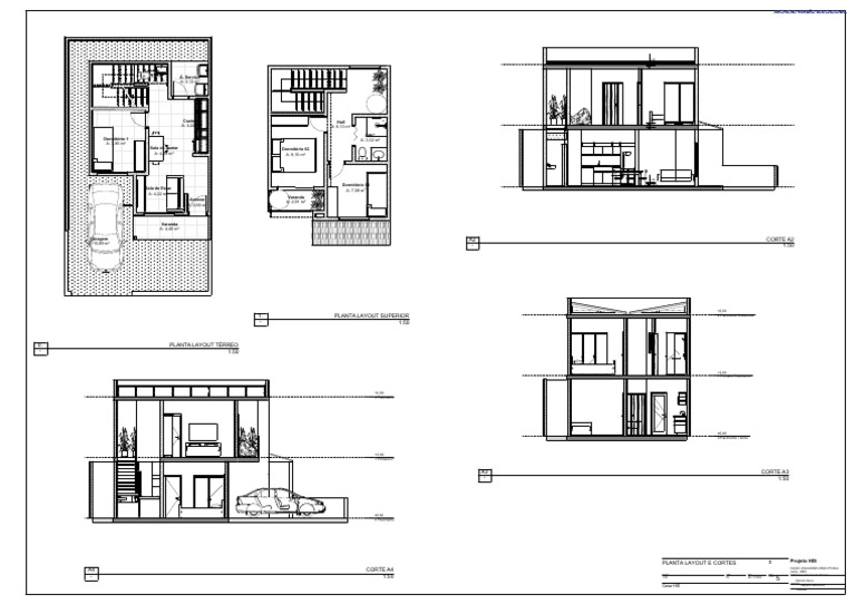 02 Planta Layout e Cortes | PDF
