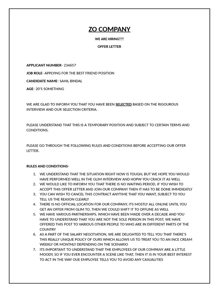 Joining Formalities | PDF