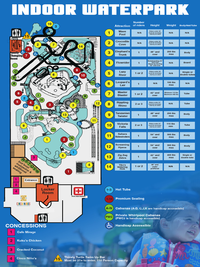 Waterpark Restriction Map Web 040524 | PDF | Water Sports | Water