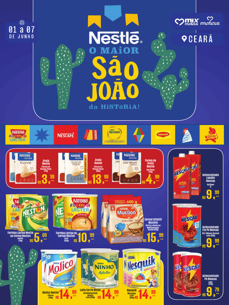 Ofertas de Alimentos em Junho no Ceará | PDF | Amamentação | Nestlé