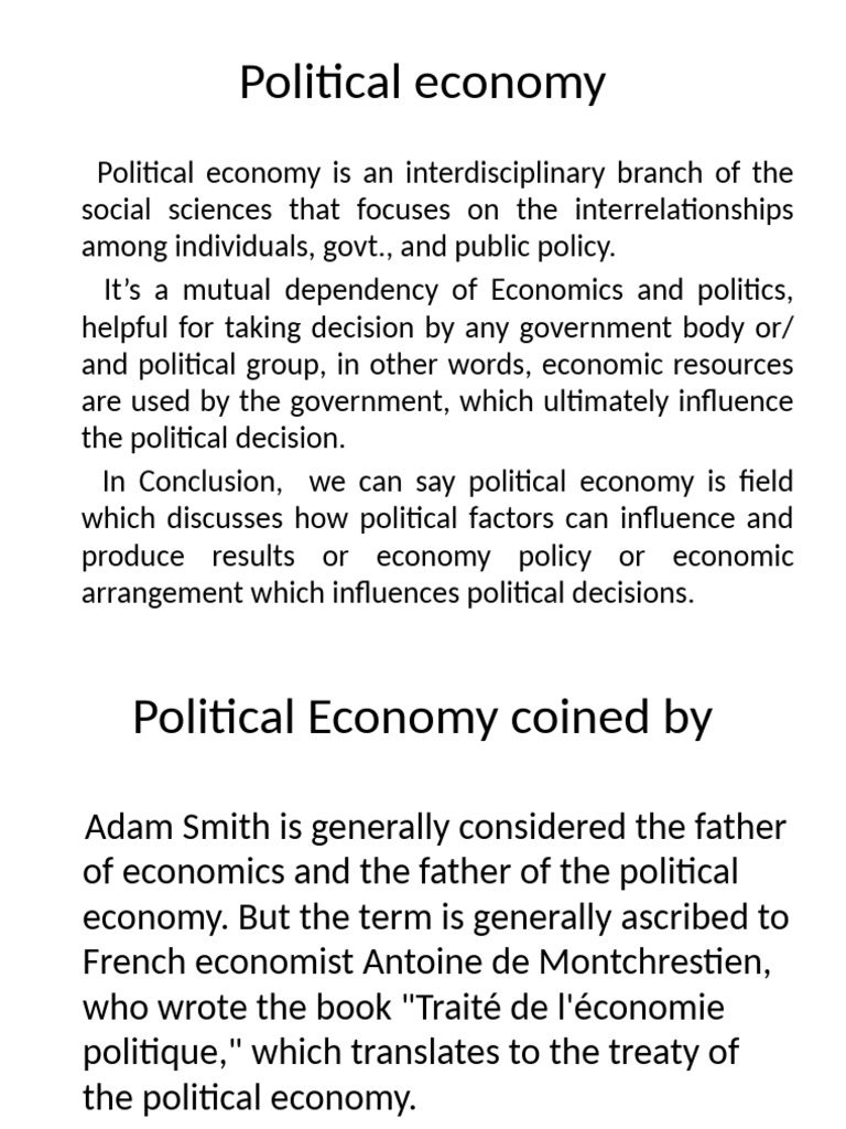 Understanding Political Economy Dynamics | PDF | Political Economy ...