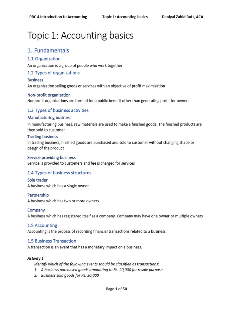 Accounting Basics | PDF | Debits And Credits | Banks