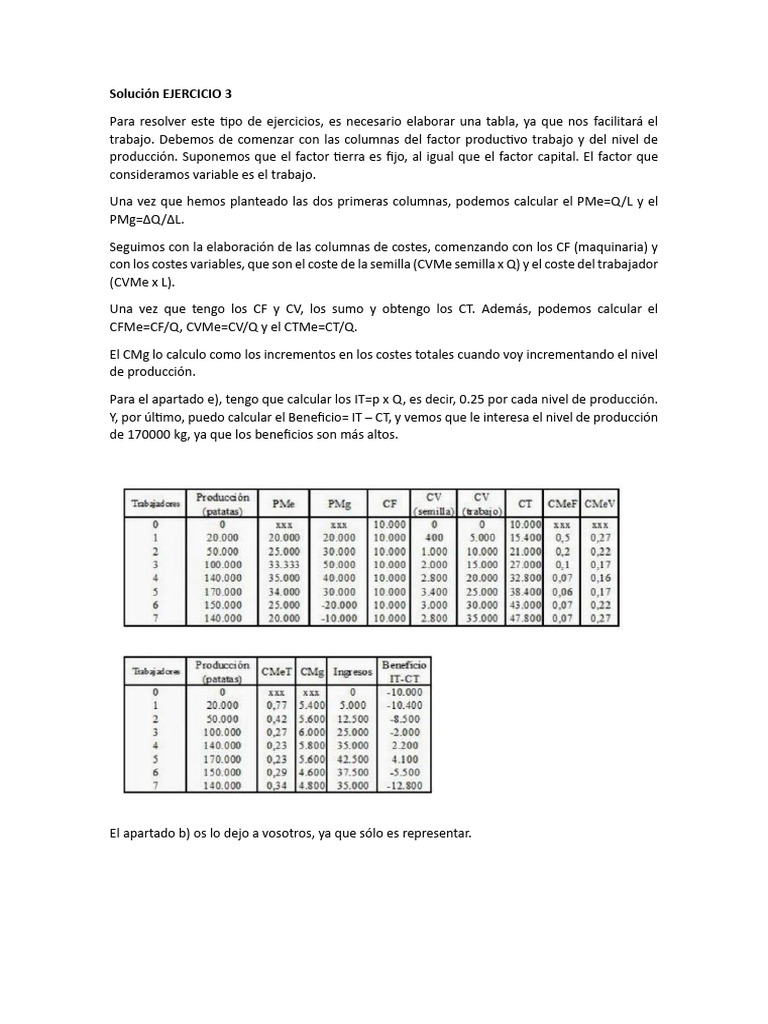 Solución EJERCICIO 3 | PDF