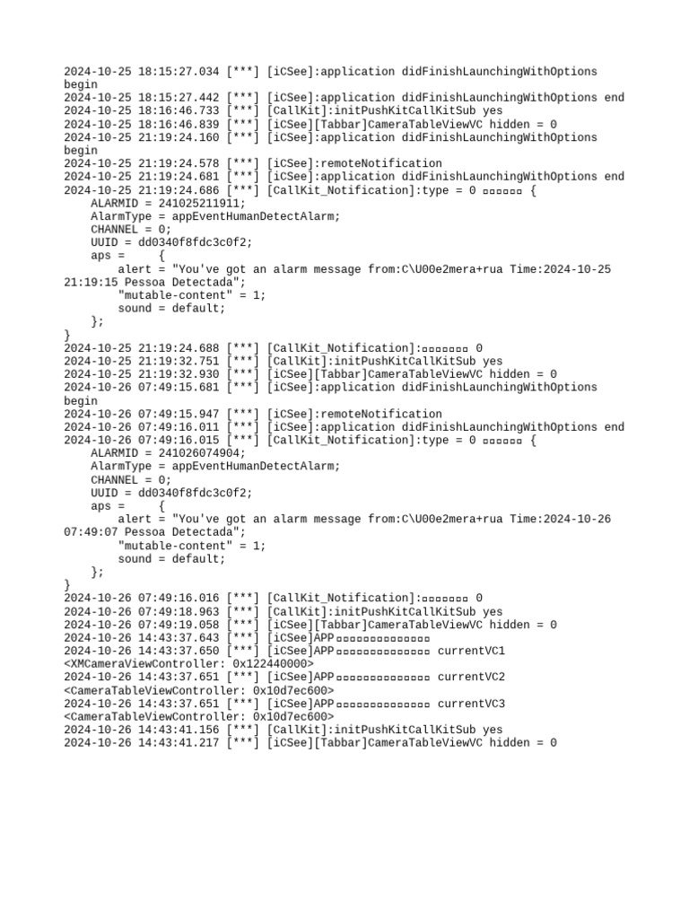 App Debug Log | PDF