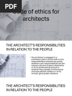 Architects Code of Ethics | PDF | Architect | Employment