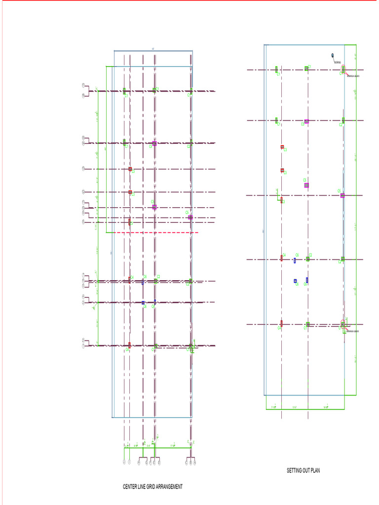 Centre Line & Setting Out Plan Released - 21.08.2024 (2) - Model | PDF ...