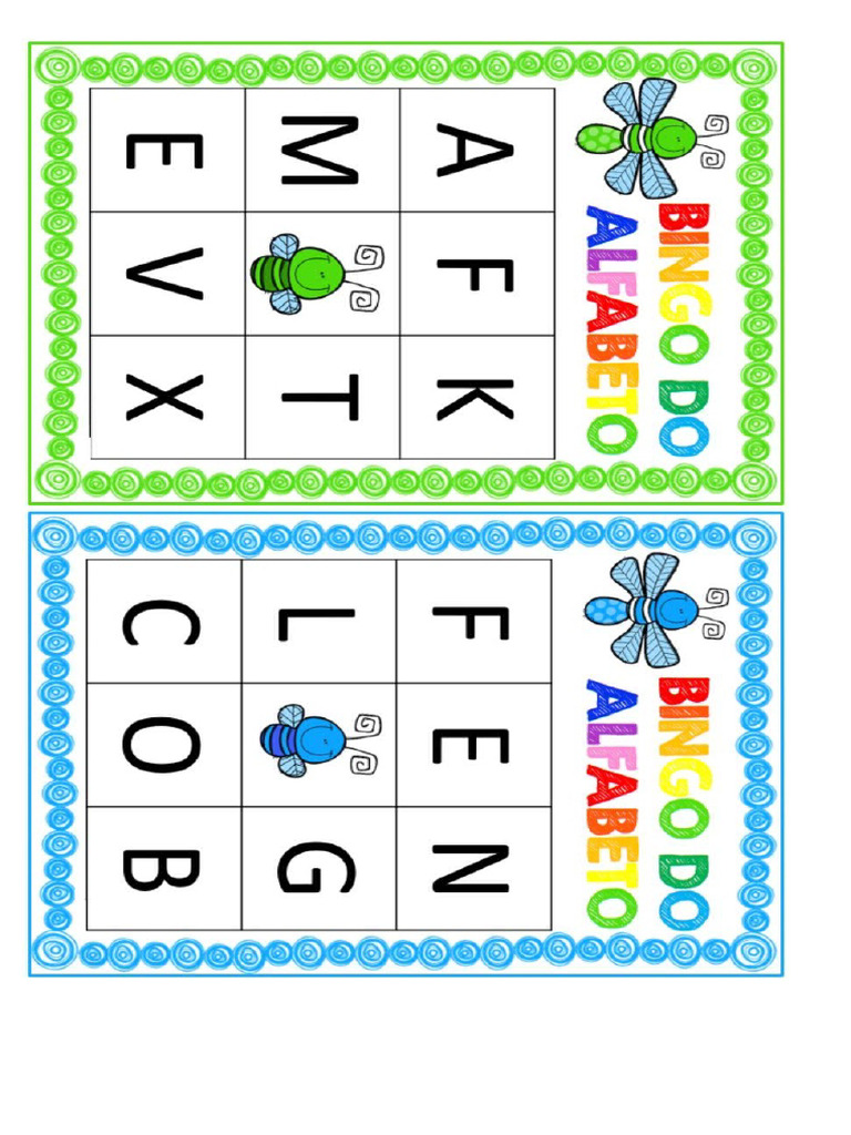Bingo Do Alfabeto | PDF