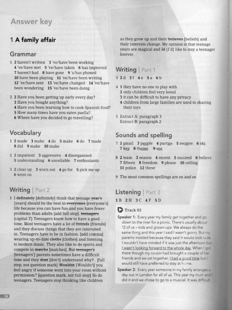 Complete First Certificate 2nd Edition Workbook Answers | PDF