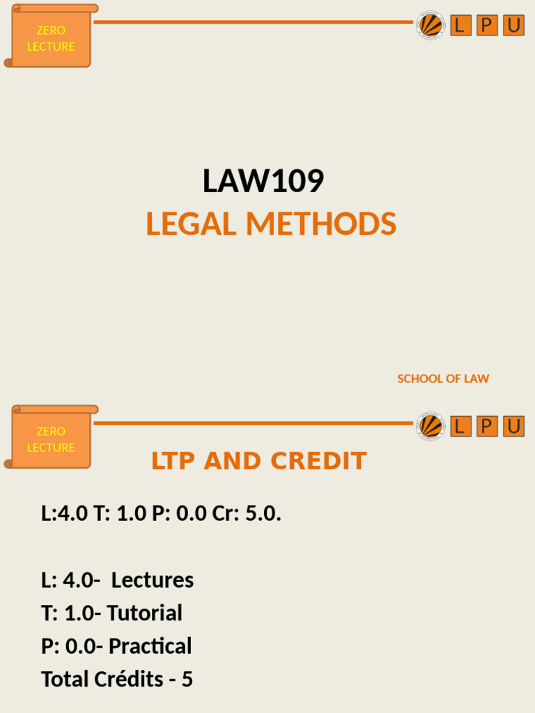 Annexure2 Law109 Legal Methods Zero | PDF | Critical Thinking | Argument
