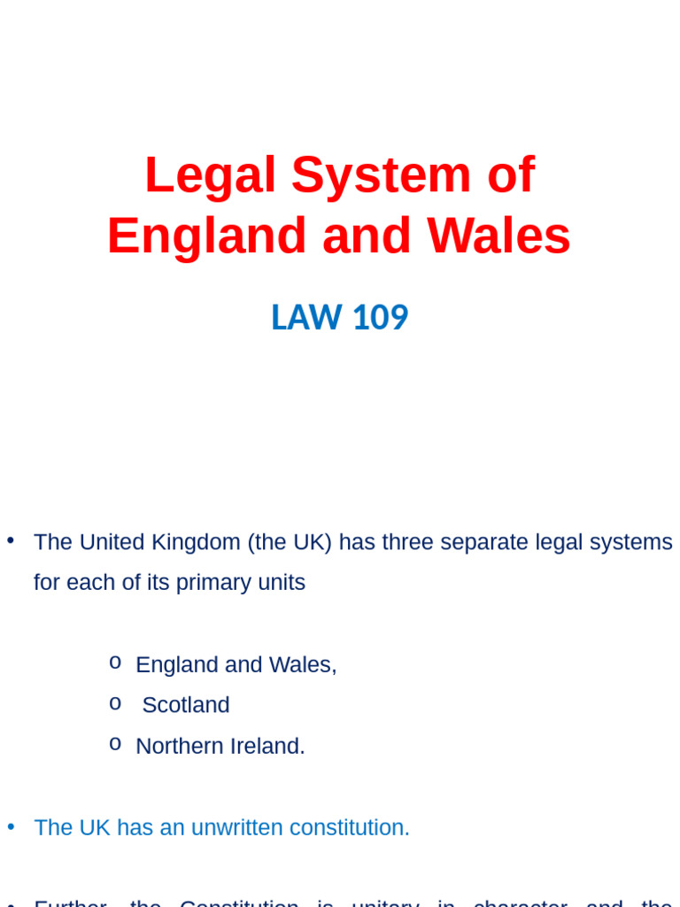 Overview of England and Wales Legal System | PDF | Magistrate | Justice