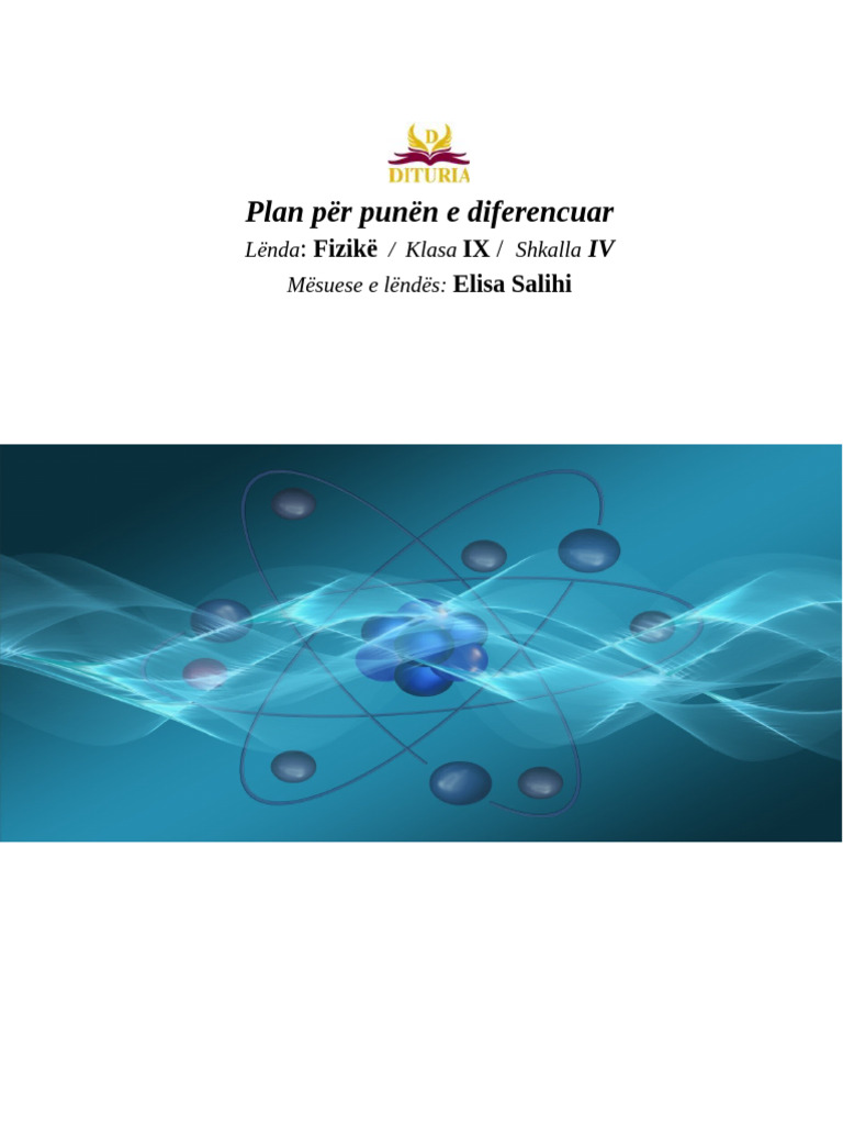 Plan Pune Te Diferencuar KL 9 | PDF