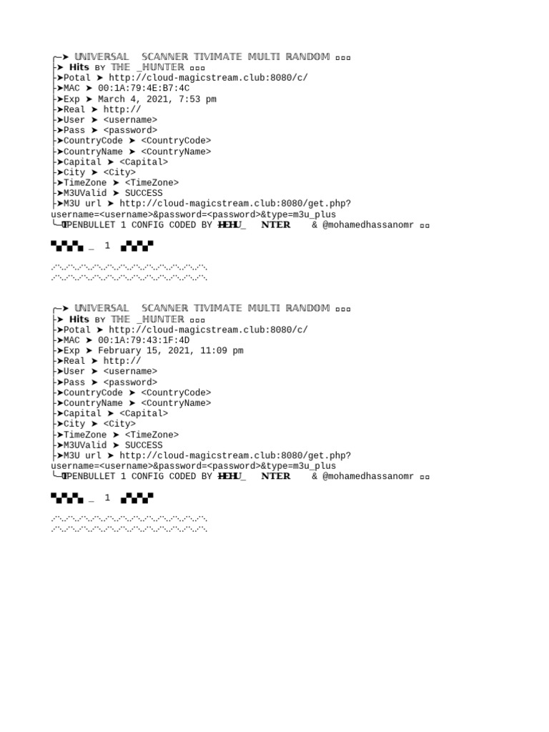 Cloud-Magicstream - Club - 8080 UNIVERSAL SCANNER TIVIMATE MULTI RANDOM STANDARD HITS | PDF