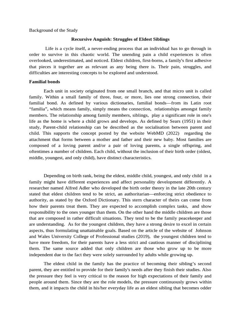 Recursive Anguish | PDF | Sibling | Leadership