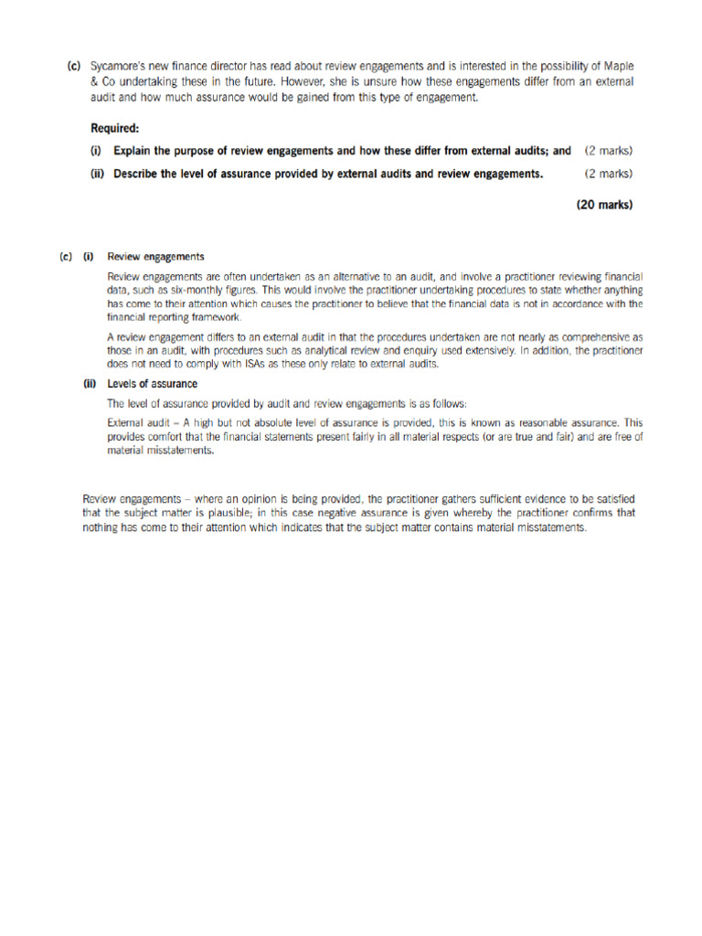 June 2015 Sycamore Question With Answer (Straight Forward Testing) | PDF