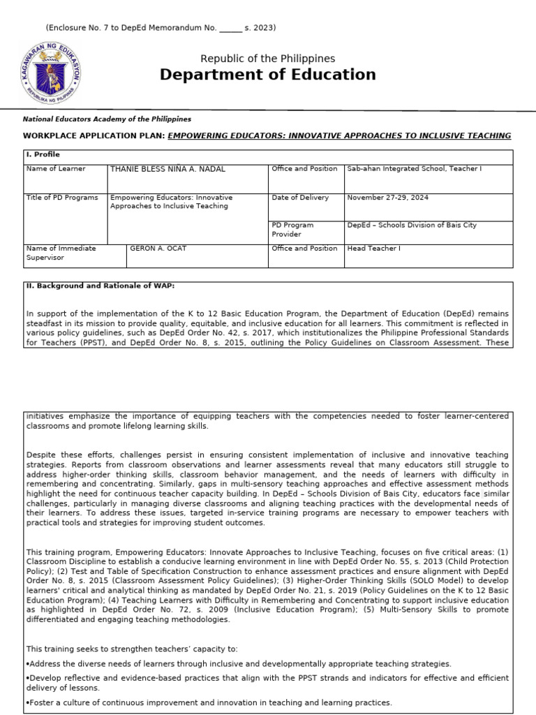 DM-44-s.-2024 - WAP-Template-NADAL, TBNA | PDF | Educational Assessment ...
