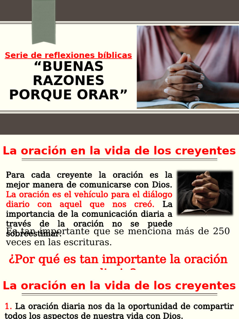 Razones Bíblicas para Orar | PDF